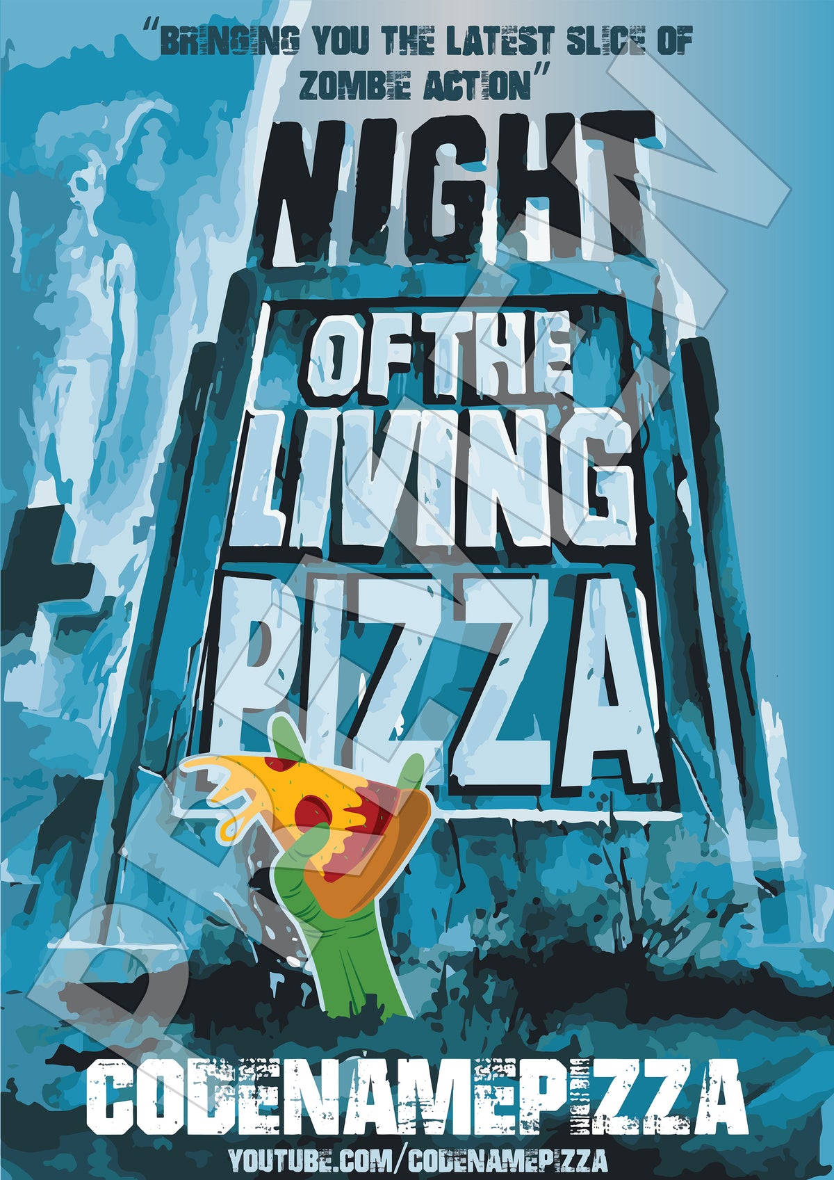 **Night of the Living PIZZA Poster – CodeNamePizza